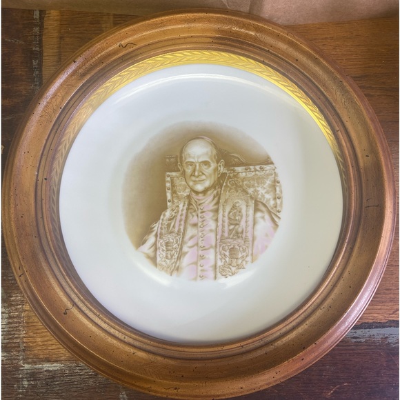 Vintage | Wall Decor | Vintage Royal Tettau Framed Vatican Papal Series ...